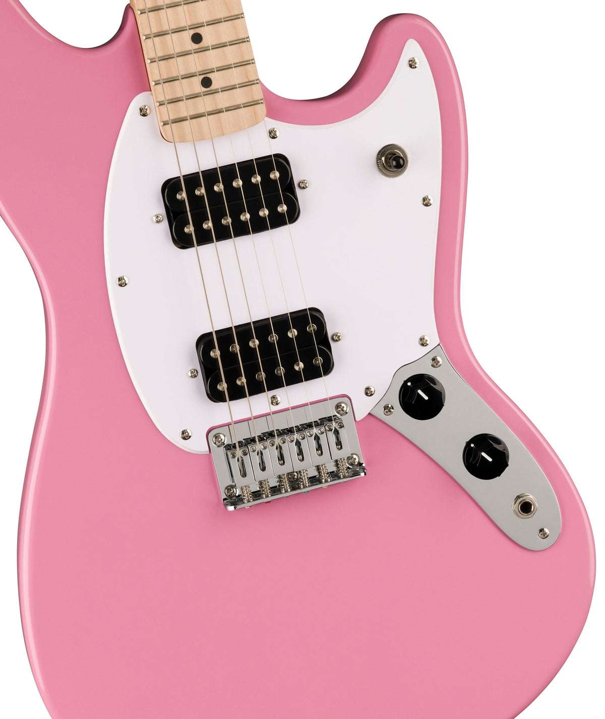 GUITARRA ELECTRICA SQUIER SONIC MUSTANG ROSADO MAPLE HH — Miche